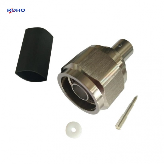 N Type Male Connector Crimp Solder Attachment For RG401 Coaxial Cable ...