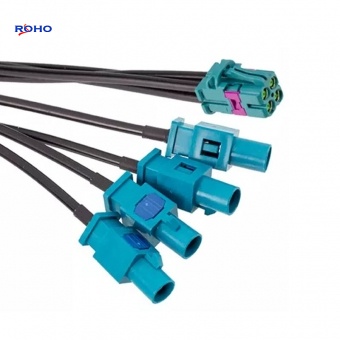 Fakra Z Plug Male To 4 Pin Mini Fakra Mate-Ax Jack Female Connector ...