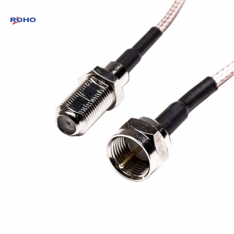 F Type Female To F Type Male Connector Cable Assembly With RG316 Coax ...