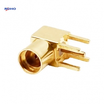 MMCX Jack Female Right Angle Connector Solder Attachment Thru Hole For ...