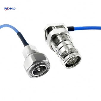 Mini Din 4.3-10 Male To Female Right Angle Bulkhead With RG402 RG141 ...