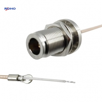 N Bulkhead Female With RG316 Cable And Ring Terminal Assembly Manufacturer